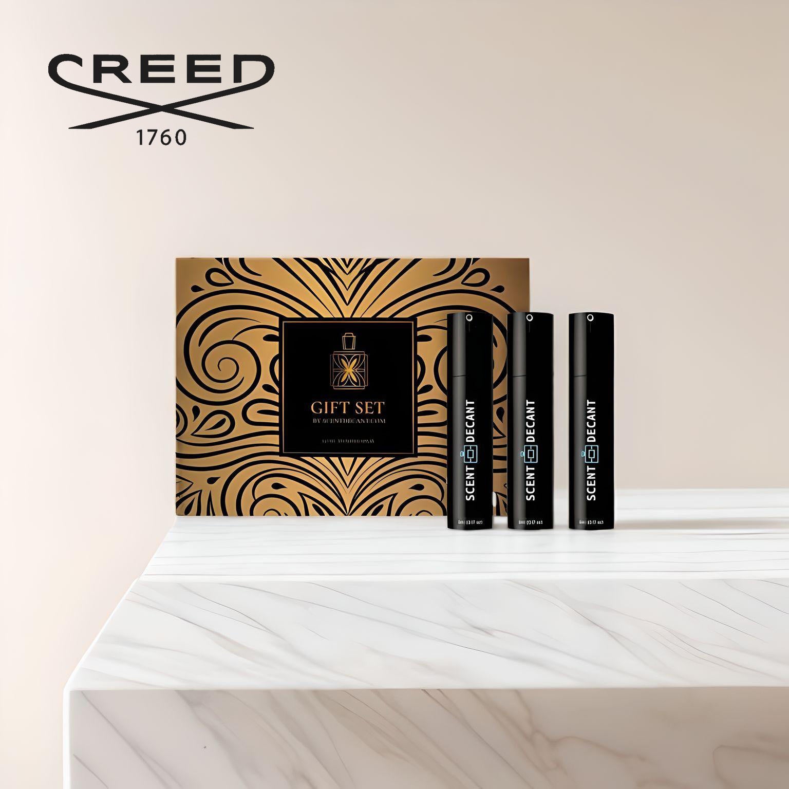Creed Gift Set Mens - Creed Aventus, Creed Silver Mountain & Creed Gre ...